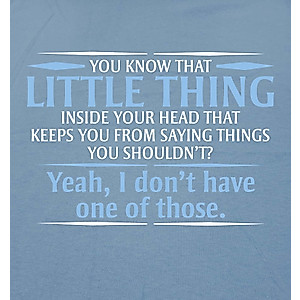 You Know The Little Thing Cool Graphic Sarcastic Sarcasm Novelty Funny T Shirt XL Black