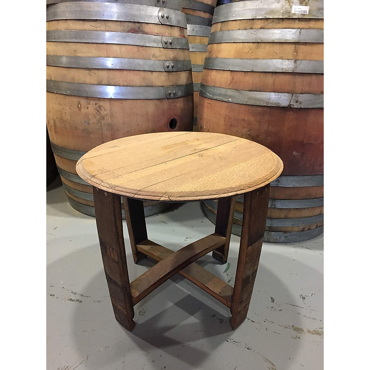 Wine Barrel Side Table