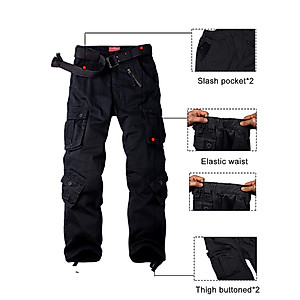XNMAYA Cargo Pants for Women, Military Army Camo Combat Trousers,Work Camping Hiking Casual Pants with Pockets