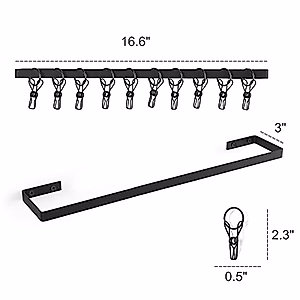 Dahey Hat Rack for Wall Baseball Hat Organizer Hanger Caps Holder with 20 Clips Metal Wall Mounted Cap Organizer for Closet Door Bedroom Entryway Laundry,Set of 2,Black