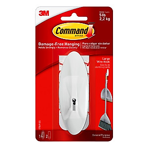 Command 17069 Wire, Large, White, 1-Hook (17069ES)