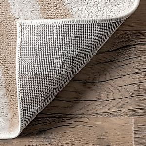 nuLOOM Shandra Abstract 3x5 Accent Rug for Living Room Bedroom Dining Room Entryway Kitchen, Blush/Ivory