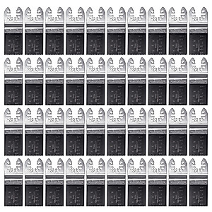 Ettonsun 50Pcs Bi Metal Oscillating Multitool Saw Blades Metal Wood Universal Multi Purpose Tool Blades for Dewalt Fein Multimaster Bosch Dremel Rockwell Ryobi Porter Cable Black&Decker Craftsman etc.
