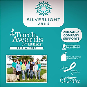 Azure Blue Cloisonne Cremation Urn for Ashes, Metal, Blue Enameled Urn, Adult Sized Cremation Urn, 9.5 Inches High