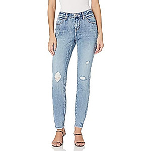 JAG Jeans Women's Cecilia Mid Rise Skinny Jeans-Legacy, Soho Blue, 0