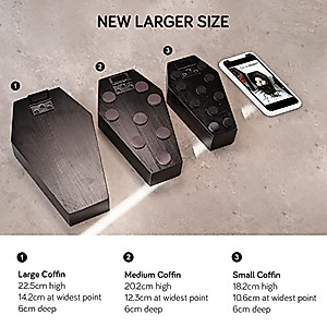 5 star moon Coffin Shelf Set of 3 Coffin Shelves Spooky Coffin Decor Black Gothic Shelves -Witchy Room Decor - Gothic Home Decor