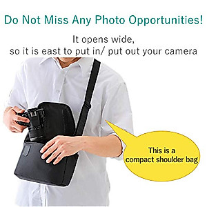 Elecom DGB-S031NV Normas Shoulder Bag for SLR Cameras, Navy