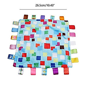 G-Tree Yellow Baby Comforter Blanket - Rabbit, Bird and Bee Animals Security Blanket with Plain Yellow Textured Underside