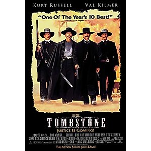 Tombstone - Movie Poster (Regular Style - Black) (Size: 24" x 36")
