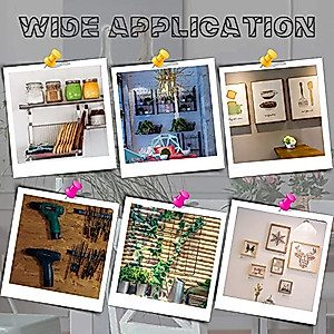 35 Pack Picture Hangers, BACUTHY Hercules Hooks for Hanging Photo Frame, Mirror and More - Wall Hangers Without Nails, Heavy Duty&Less Damage