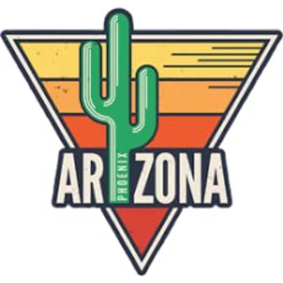 STICKY DUDE | Arizona USA State Solid Sticker Vinyl Waterproof 5" | Yeti Cup Cooler Box Decal Car Laptop Wall Window Bumper