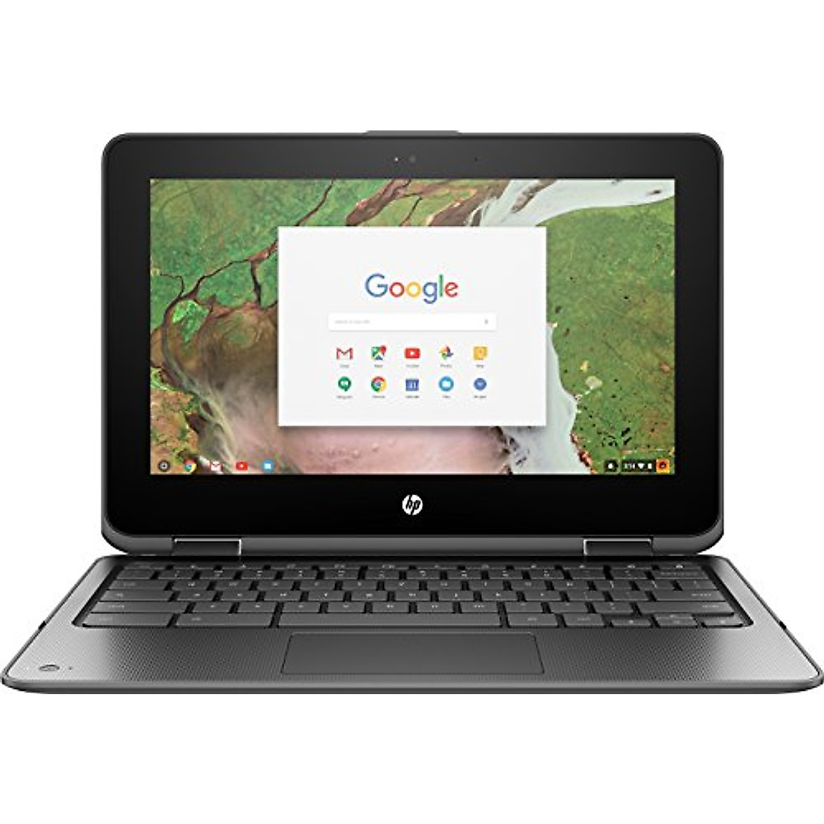 HP Chromebook 11 X360, 11.6" Corning Gorilla Glass Touchscreen Display, Intel Celeron N3350, Intel HD Graphics 500, 64GB eMMC, 4GB SDRAM, Snow White, 11-ae051wm