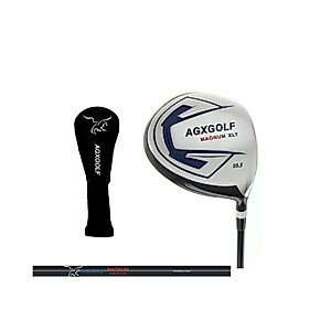 AGXGOLF Magnum Men's EXTRA TALL (+2") Length XT Executive Edition Golf Club Set: Graphite 460cc Dr + Woods + 4, 6, & 8 Irons + Pitching Wedge + Free Putter Right Hand: USA Built