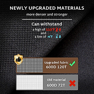 iBirdie Outdoor Sectional Cover for 120 x 120 inch L-Shaped Patio Sofa Waterproof Weatherproof 600D Heavy Duty Garden Furniture Cover Outside Sectional Couch Cover L Shape