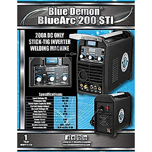 Blue Demon BlueArc 200STI-DC Inverter Welding Machine