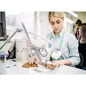 Professional Tailor Scissors 8.5 in for Cutting Fabric Multi-Purpose Heavy Duty Scissors Sewing Scissors for Leather Cutting Industrial Sharp Sewing Shears for Home Office Artists Dressmakers,silver