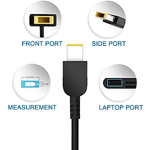 230W AC Adapter Fit for Lenovo Legion Y7000 Y7000P R7000p Y9000K Y900 Y910 G510 Lenovo ThinkPad P50 P51 P51S P52 P53 P70 IdeaPad Y700 Y700-15 Y700-17 Slim Tip 20V 11.5A Laptop Power Supply Charger
