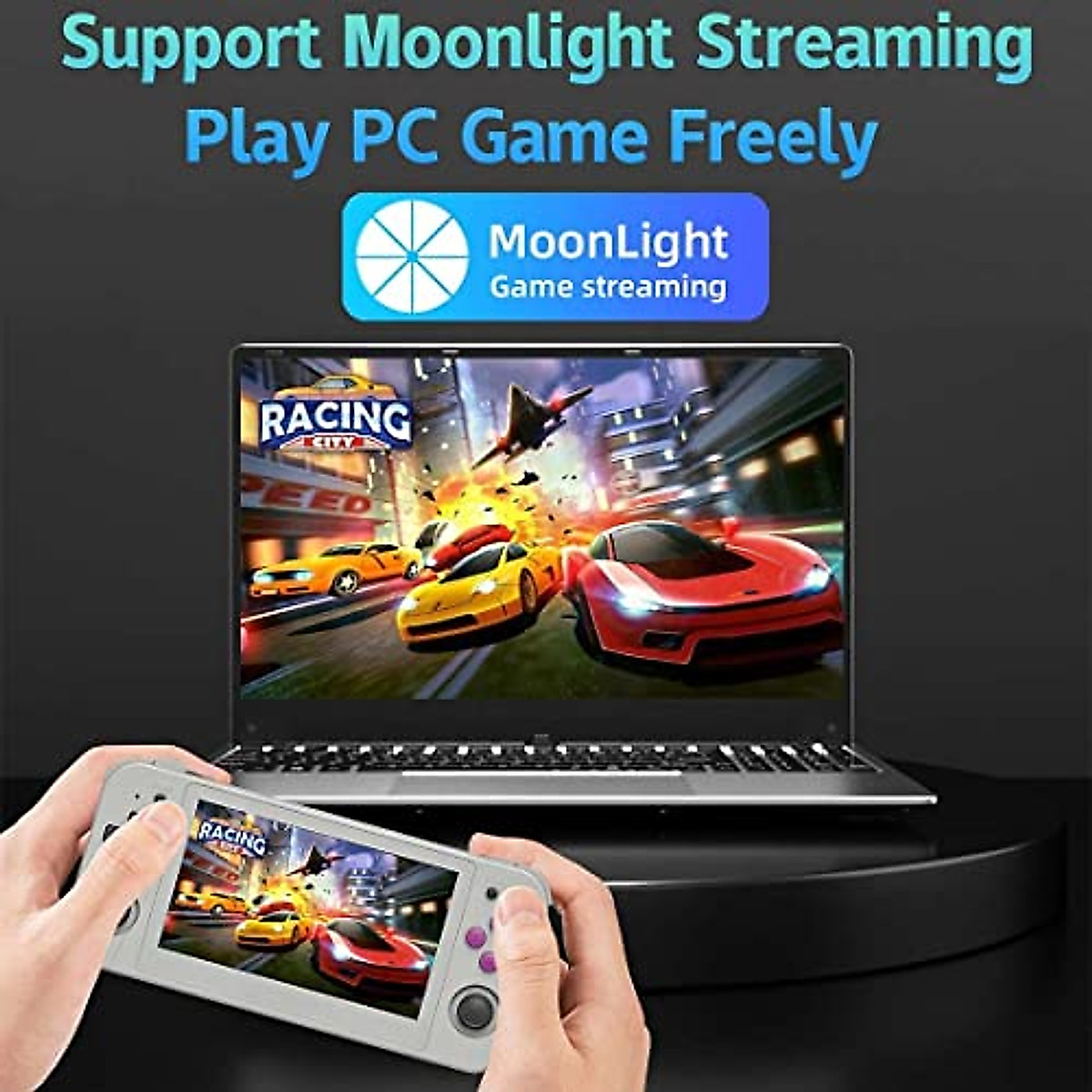 RG505 Handheld Game Console with Android 12, 5.94-inch OLED Touch Screen, Unisoc Tiger T618, Built-in 128G TF Card Have 3170+ Games (RG505 Gray)