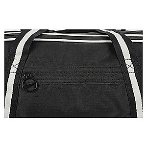 Nike NK HERITAGE DUFF - RETRO Duffle Bag', BLACK/BLACK/HYPER ROYAL, One Size, backpacks