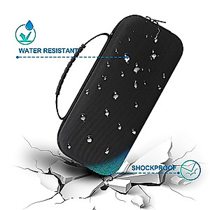 BOVKE Travel Carrying Case for ASUS ROG Ally 7" 120Hz Gaming Handheld Console, ASUS ROG Ally AMD Ryzen R1 Extreme Game Console Holder with Extra Space for Charger Accessories, Black