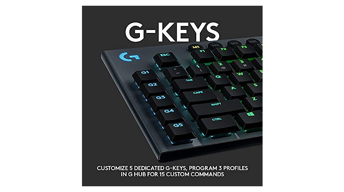 Logitech G815 RGB Mechanical Gaming Keyboard - Ultra-Thin & Customizable