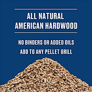 Kingsford 100% Natural Hickory Hardwood Blend Pellets - for All BBQ Grills & Smokers, 18 lbs