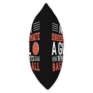 Funny Basketball Gifts Never Underestimate A Girl Who Plays Basketball Throw Pillow, 16x16, Multicolor