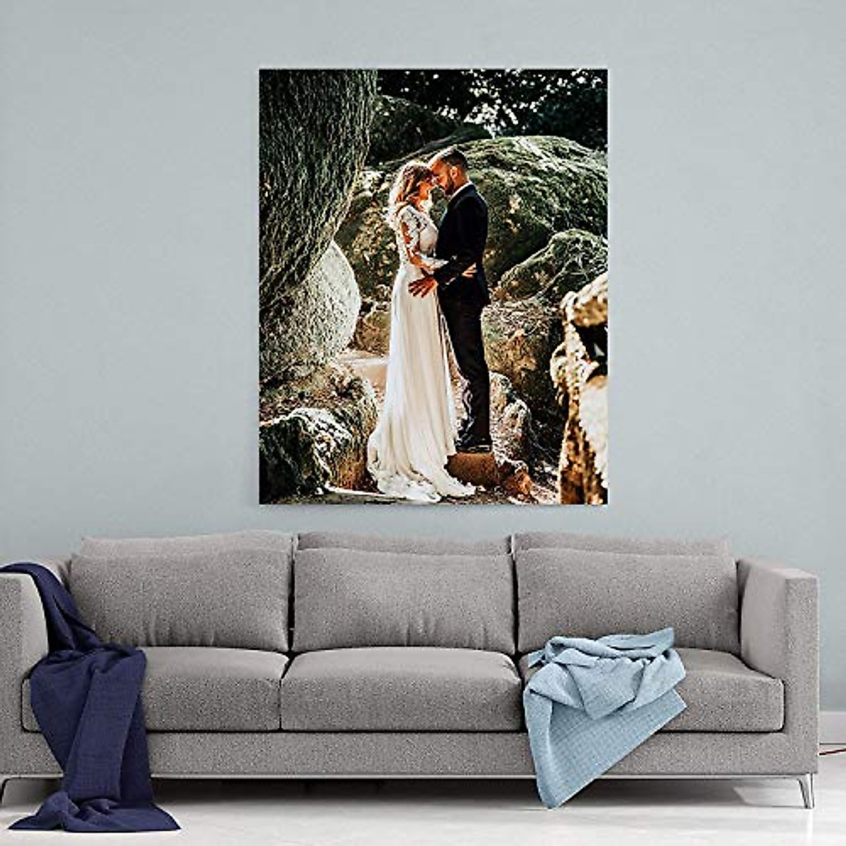 Personalized Custom Canvas Prints (Framed Canvas, 8x8) - Turn Photos into Stunning Framed Wall Art - Perfect for Home Decor, Gifts & Keepsakes - Variety of Sizes, Fast Delivery