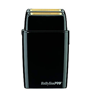 BabylissPRO Cordless Black Metal Double Foil Shaver