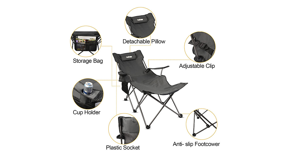 Apollo Walker Folding Camping Chair - Comfort & Portability