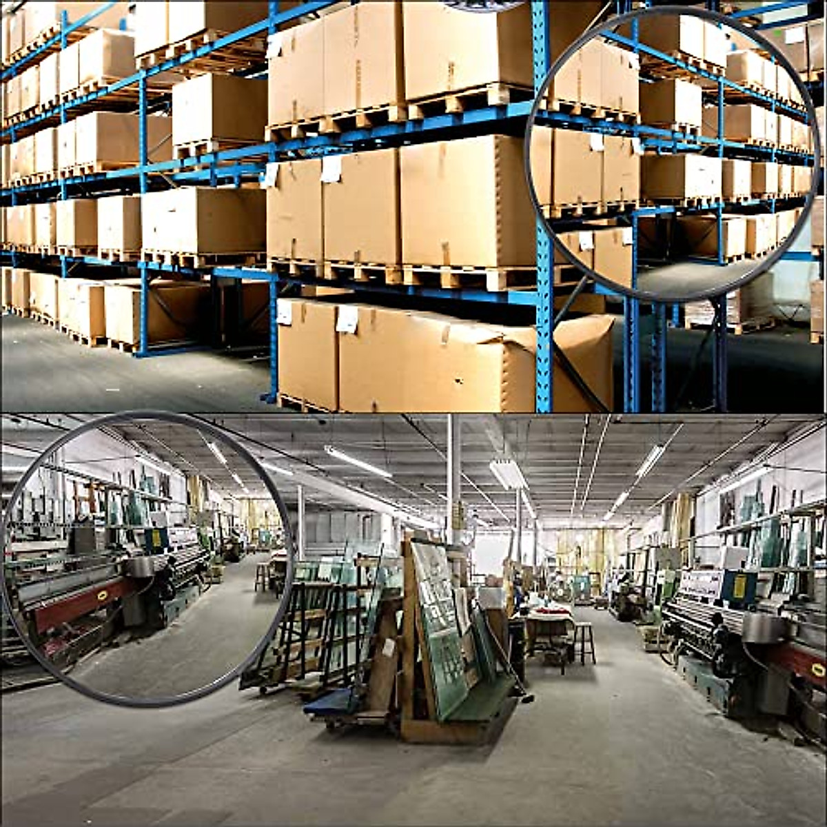 Convex Mirror Concave Mirror 9"(22cm) Corner Mirror Blind Spot Office, Driveway, Offices, Stores Traffic Safety Mirror Adjustable Fixing Bracket Cubicle Mirror Convex