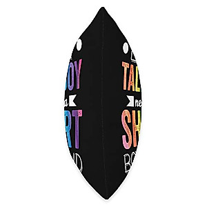 LGBTQ Pride Boyfriend Gay Couple Gift Ideas Every Tall Boy Needs Short Boyfriend LGBT Valentines Day Throw Pillow, 18x18, Multicolor