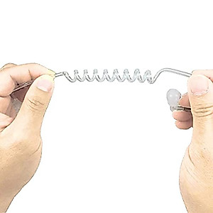 PROMAXPOWER 1-Wire FBI Security Acoustic Clear Tube Earpiece Headset with PTT Mic for Motorola Two-Way Radios PMLN7157A, SL300, SL2600, SL3500e, SL7550, SL7580e, SL1K