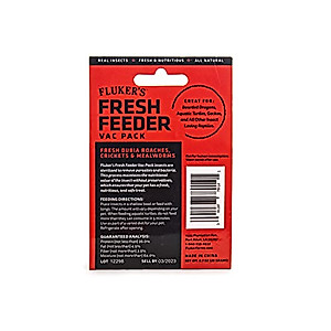 Fluker's Fresh Feeder Vac Pack Variety Mix - Great for Insect-Eating Reptiles, Birds, or Small Animals, 0.7oz