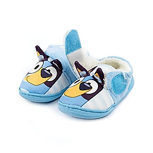 Bluey Slippers Kids Toddlers 3D Ears Strap Loungewear House Shoes 10.5 US Child
