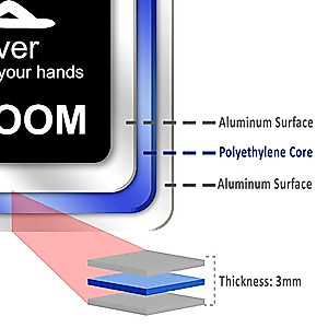 Just Please Wash Your Hands Sign - Inclusive Sign for Bathroom Door, Funny Bathroom Sign Bathroom Wall Decor - Alien Decor, Men, Womens, Handicap, Transgender Bathroom Sign, Bathroom Decor - 8.5"x10"