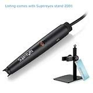 Supereyes B008 5.0 MP 1~500X USB Digital Portable Pen Mini HD Manual Focus Microscope Endoscope Magnifier Camera Loupe Otoscope with LED and Stand