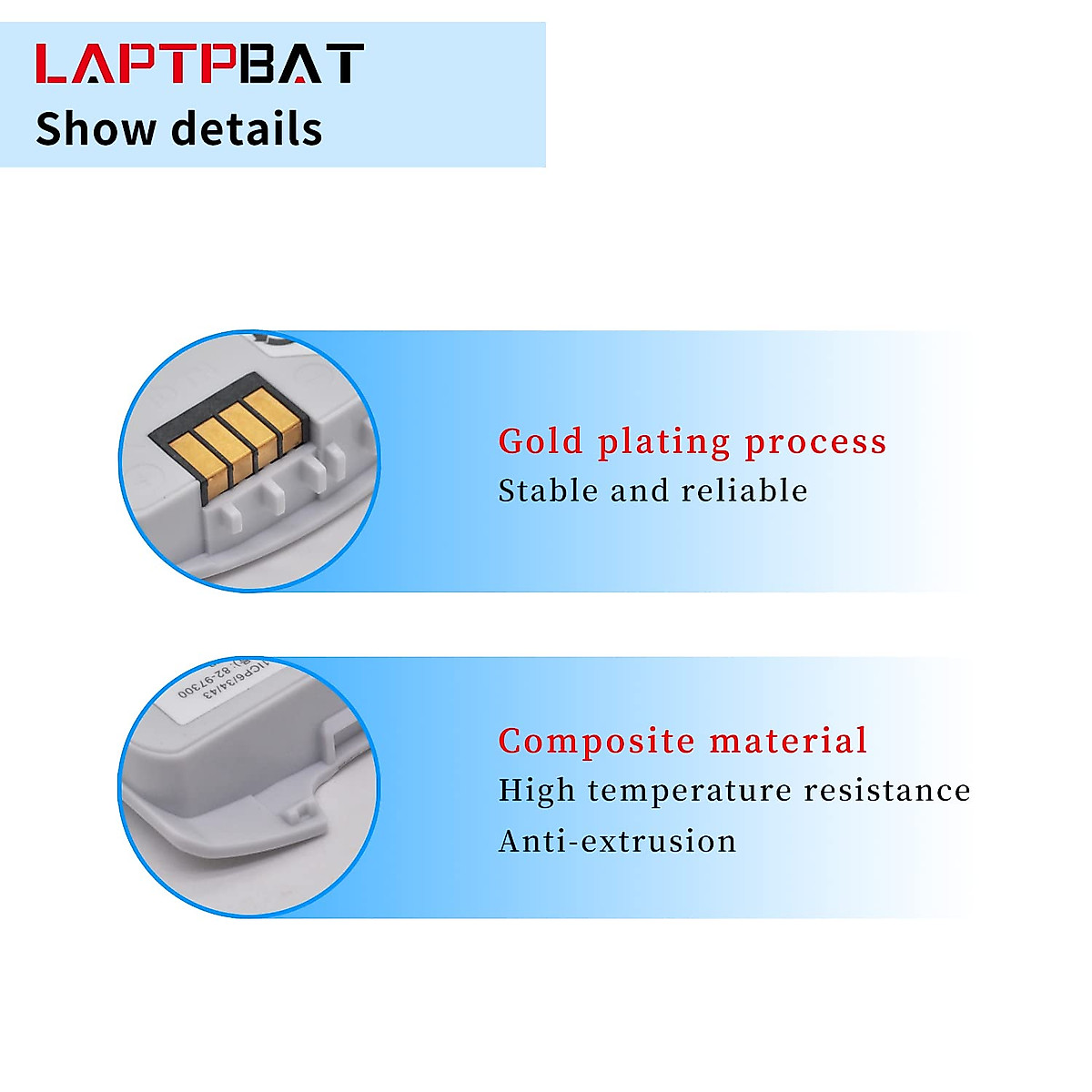LAPTPBAT New White Battery for Symbol Bar Code Scanner CS4070 CS4070-SR BTRY-CS40EAB00-04 82-97300 82-97300-01 82-97300-02 82-97300-03 P/N: 82-97300-04 3.7V 1000mAh