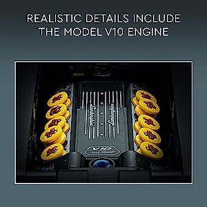 LEGO Technic Lamborghini Huracán Tecnica 42161 Advanced Sports Car Building Kit, Lamborghini Toy, for Kids Ages 9 and Up who Love Engineering and Collecting Exotic Sports Car Toys