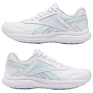 Reebok Women's Walk Ultra 7 DMX Max Shoe, White/Cold Grey/Collegiate Royal, 7.5