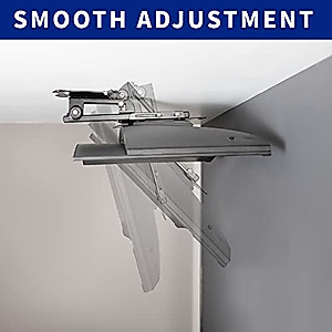 VIVO Black Manual Flip Down Mount Folding Pitched Roof Ceiling Mounting for Flat TV & Monitors 17" to 37" (MOUNT-M-FD37B)
