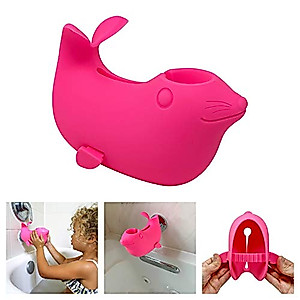 Kids Baby Bath Spout Cover - Faucet Safety Guard - Faucet Cover for a Bathtub for Kids Baby Toddlers - Cute Soft Seal for Enjoyable and Safe Baths for Your Child (Pink)