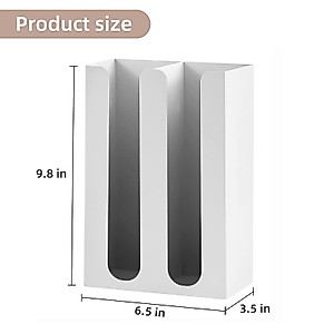 Magnetic Dryer Ball Holder for Laundry Room,Iron Dryer Ball Dispenser for Laundry Storage Container,Laundry Dryer Balls Organizer,Magnetic Dryer Ball Basket,Laundry Room Organizer,White(No Balls)