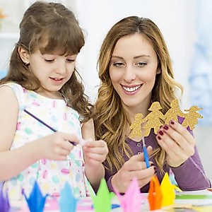 VGOODALL Glitter Paper Cardstock,20 Sheets Silver Gold Glitter Cardstock A4 Size 250gms Craft Paper Christmas Cardstock Christmas Gift Wrapping For Card Making Scrapbooking DIY