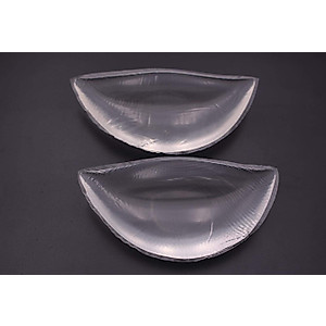 VASANA 2Pcs Thicken Super Soft Silicone Breast Inserts Bra Push up Cleavage Gel Enhancers Pads Nonslip Sticky Chest Gathering Pad Gel Booster 2 Cup