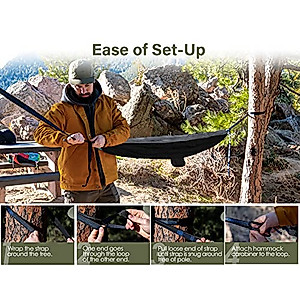 Kootek Camping Hammock Double Portable Hammocks Camping Accessories for Outdoor, Indoor, Backpacking, Travel, Beach, Backyard, Patio, Hiking