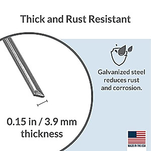 Pinnacle Mercantile 30 Pack Tent Stakes Metal Garden Edging Fence Hooks Pegs Christmas Decoration Stakes Made USA 9 inches Long