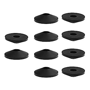 10Pcs Conical Rubber Washers for Toilet Tank to Bowl Bolts, Jwodo Beveled Gasket Washers for Toilet Tank Leakage Prevent, Universal Fit for 5/16” Toilet Bolts