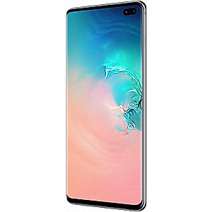 SAMSUNG Galaxy S10+ Plus 128GB+8GB RAM SM-G975U Dual Sim 6.4" LTE T-Mobile Locked Smartphone (Prism White)
