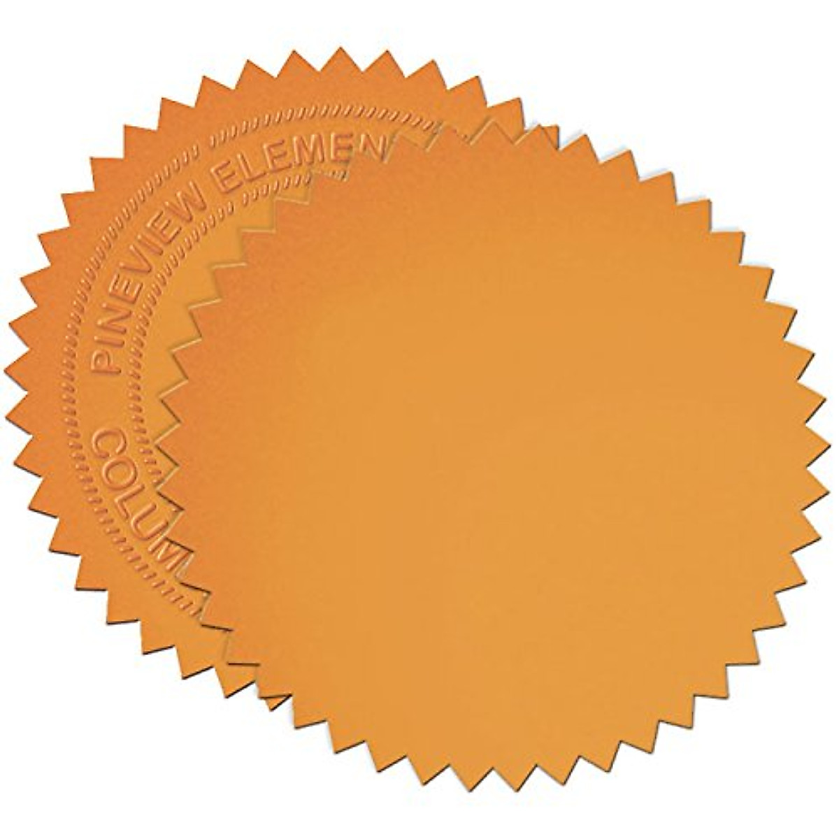 Jones School Supply - Bronze Foil Seals 2" - Set of 100 Seals for Award Certificates